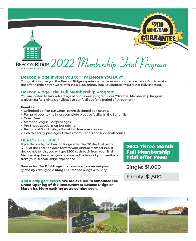 Beacon Ridge invites you to "Try Before You Buy" - Beacon Ridge Golf ...
